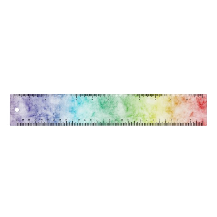 Watercolor Rainbow Ruler | Zazzle.com.au
