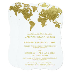 World Map Invitations & Announcements | Zazzle AU