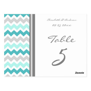 Teal Chevron Postcards | Zazzle AU