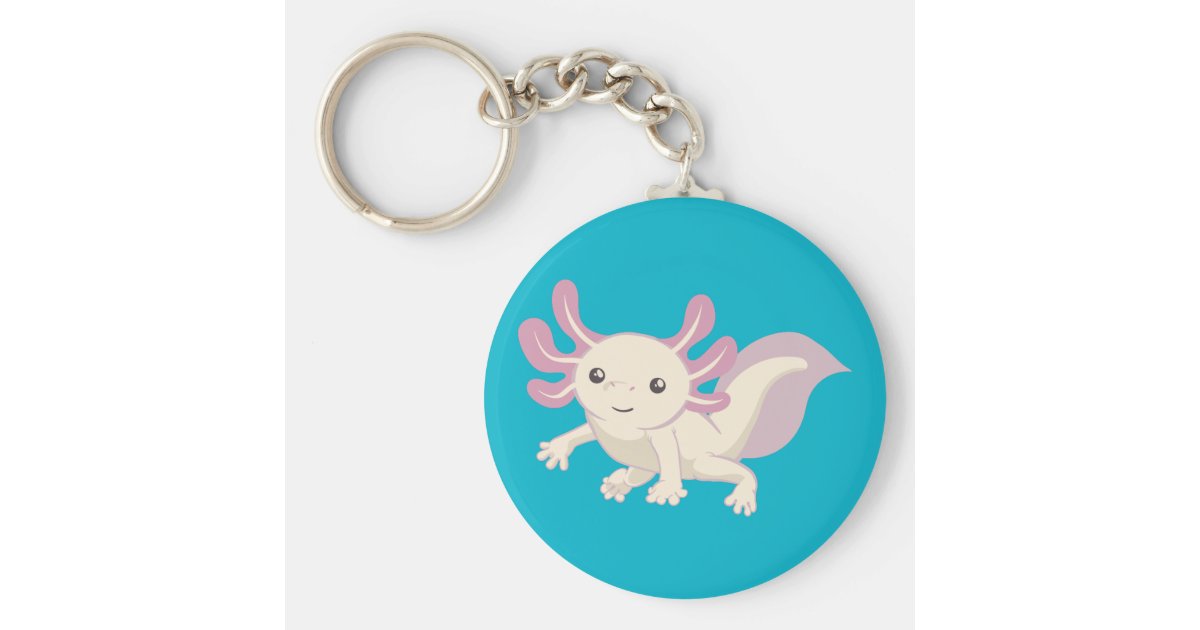Wee Adorable Axolotl Key Ring | Zazzle.com.au
