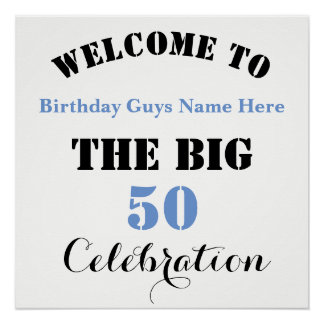 Happy 50th Birthday Posters | Zazzle.com.au