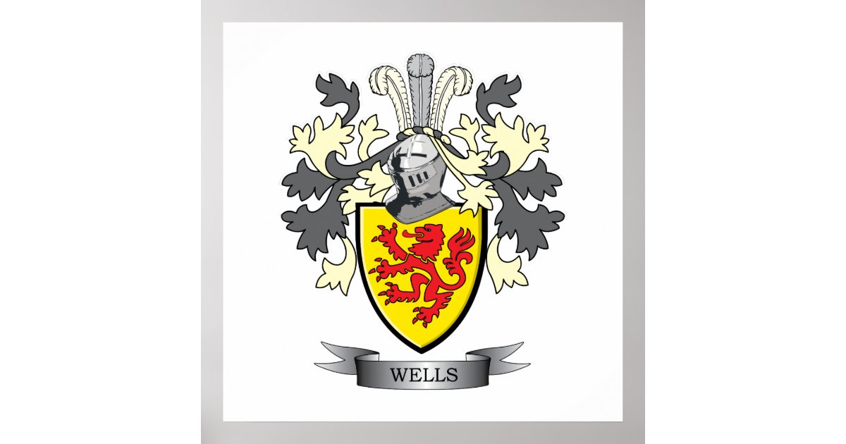 Wells Coat of Arms Poster | Zazzle