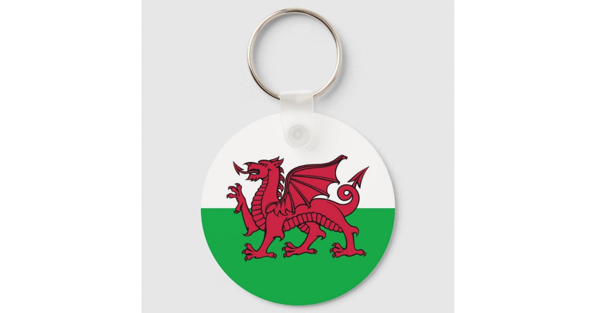Welsh Dragon Key Ring | Zazzle