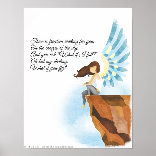 "What if I fall?" Poster | Zazzle.com.au