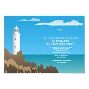 Ocean Lighthouse Invitations | Zazzle AU