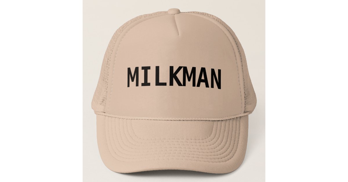 White Milkman Trucker Hat | Zazzle