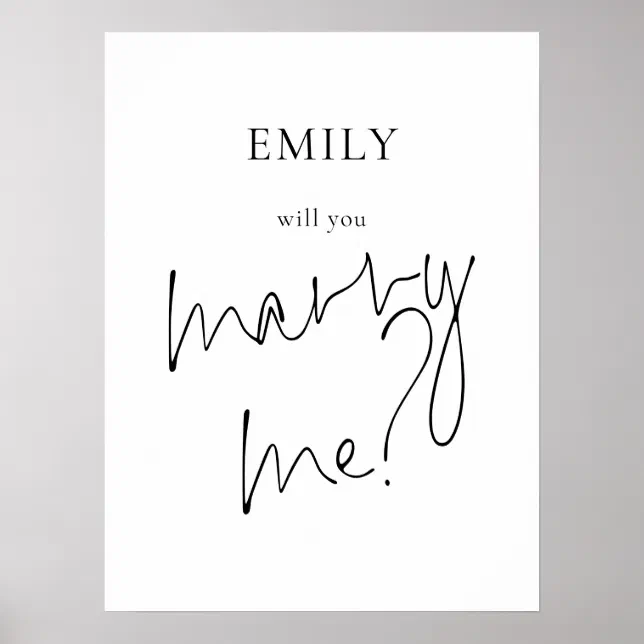 Will You Marry Me Printable Proposal Sign | Zazzle