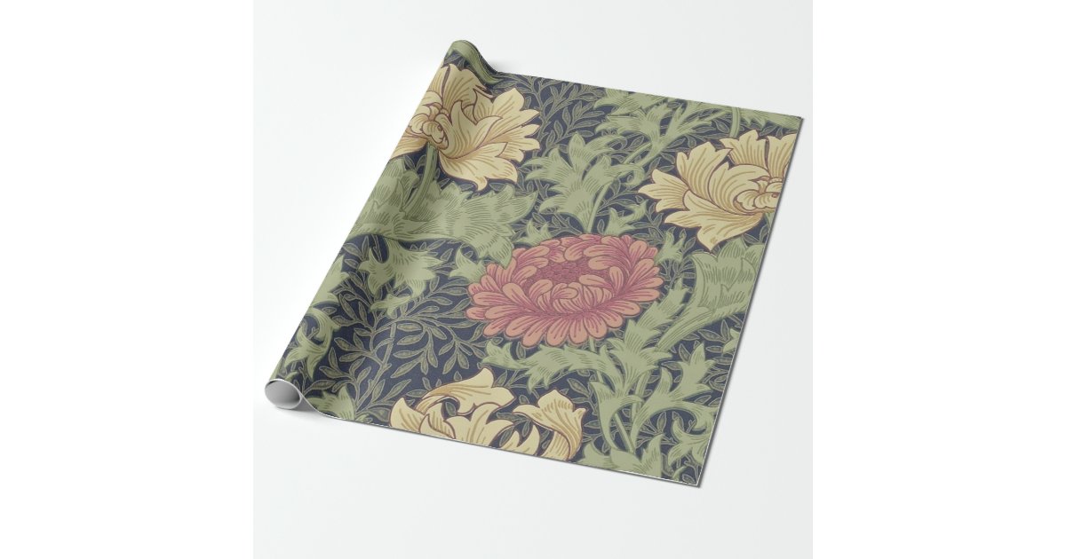 William Morris Cray Wrapping Paper | Zazzle