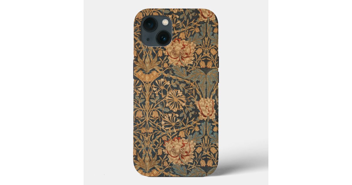 William Morris Honeysuckle Rich Wallpaper Case-Mate iPhone Case | Zazzle