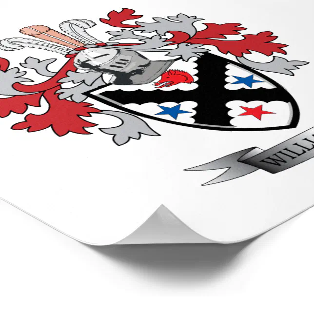 Williamson Family Crest Coat of Arms Poster | Zazzle