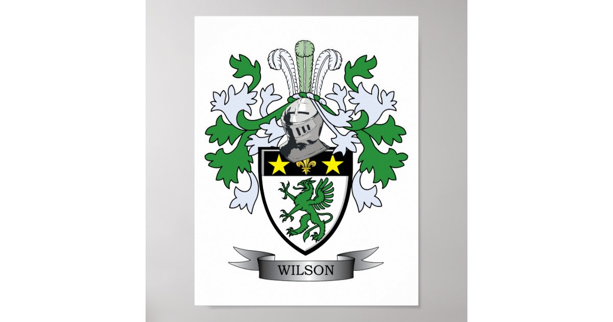 Wilson Coat of Arms Poster | Zazzle