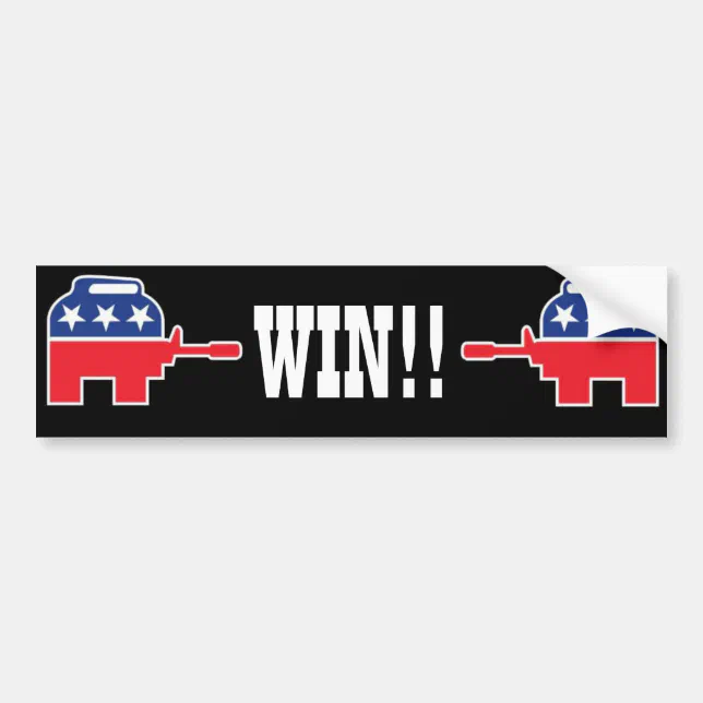 WIN BUMPER STICKER | Zazzle