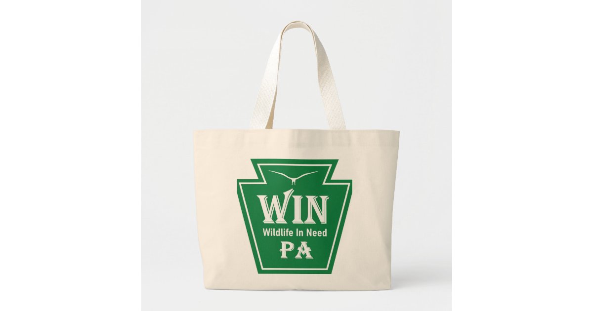 WIN Logo Jumbo Tote | Zazzle