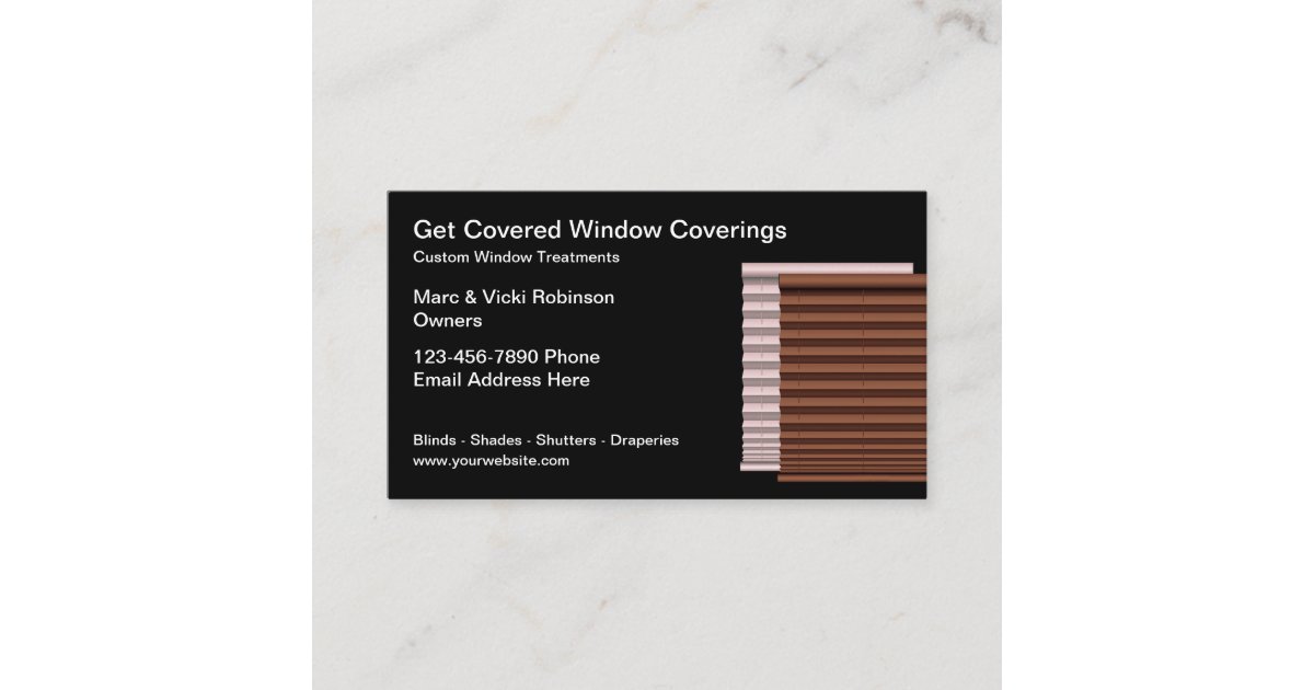 Window Blinds theme Calling Cards" Business Card | Zazzle
