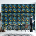 Wings of Joy: Blue and Yellow Flying Butterflies, Wallpaper | Zazzle