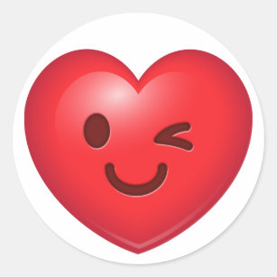 Winking Emoji Stickers | Zazzle AU