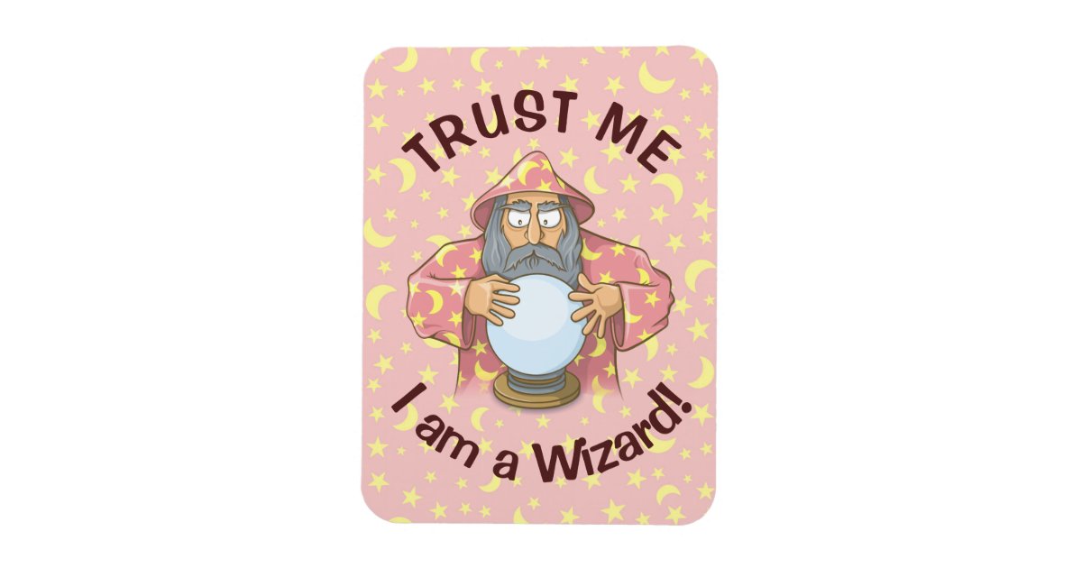Wizard with Ball Magnet | Zazzle