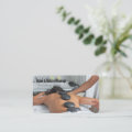 Woman Getting Hot Stone Massage at Spa Business Card | Zazzle