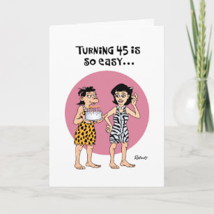 Funny 45th Birthday Cards | Zazzle.com.au