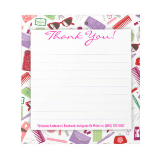 Thank You Notepads, Thank You Memo Pads