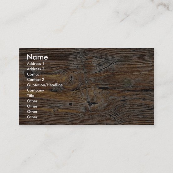 Timber Business Cards | Zazzle AU