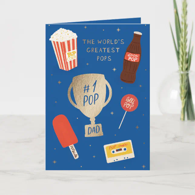 "World's Greatest Pops" Father's Day Greeting Card | Zazzle