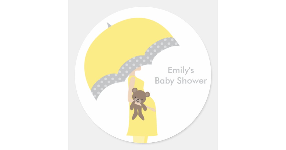 Yellow Umbrella Stickers | Zazzle
