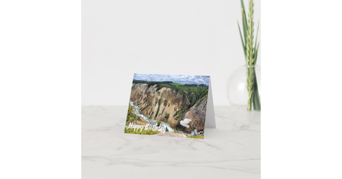 Yellowstone National Park Happy Birthday Card | Zazzle