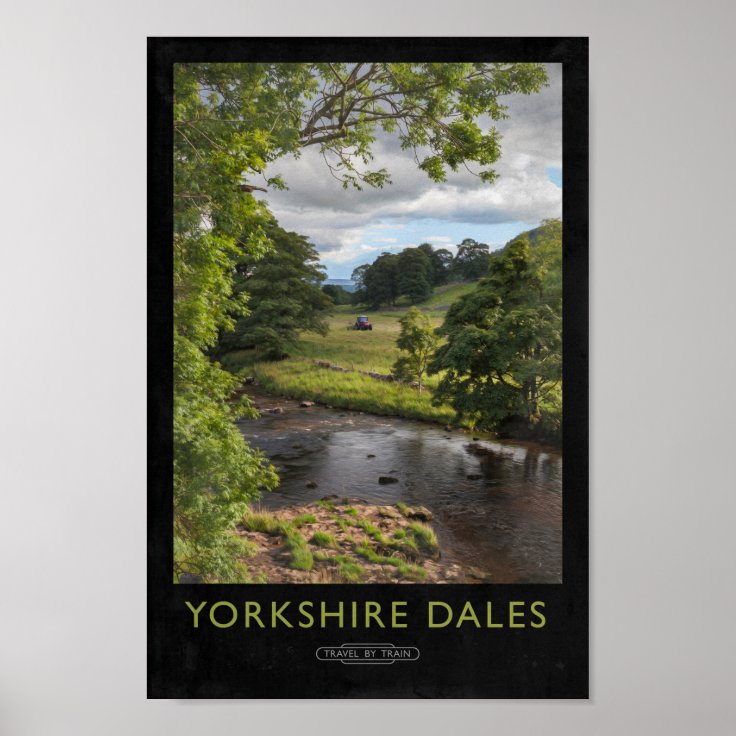 Yorkshire Dales Railway Poster | Zazzle