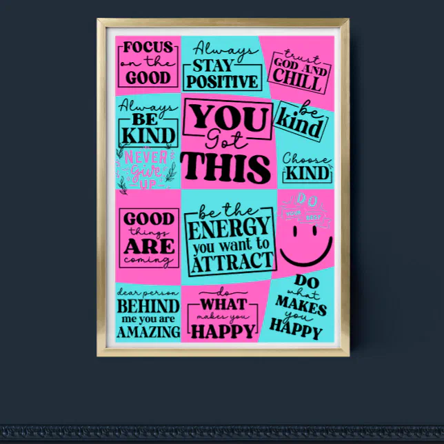 You Got This Inspirational Motivatioal Quote art Poster | Zazzle