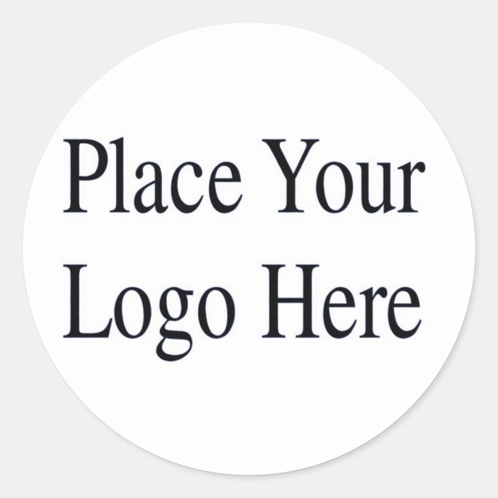 Your Logo Here Classic Round Sticker | Zazzle.com.au