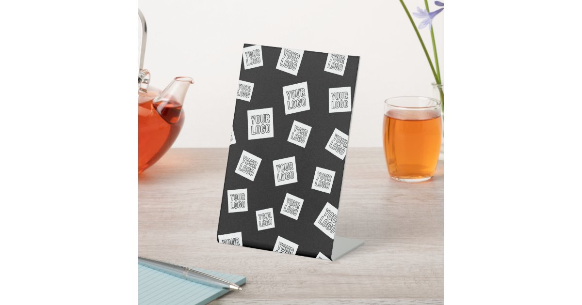 Your Logo, Photo or other Image | Random Placement Pedestal Sign | Zazzle