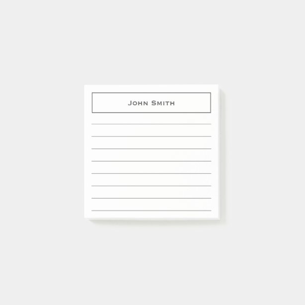 Grey Post-it® Notes - Sticky Notes | Zazzle AU
