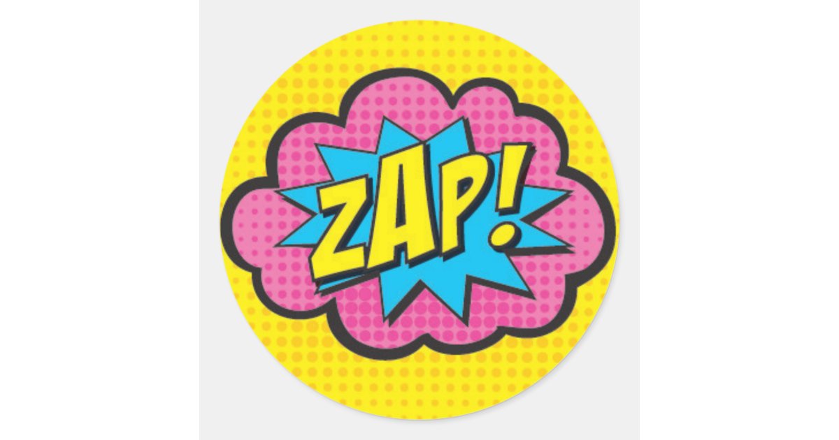 ZAP! Superhero Stickers GV@ | Zazzle