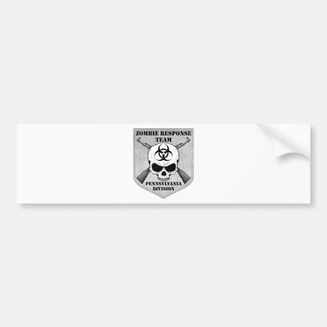 Zombie Response Team: Pennsylvania Division Bumper Sticker | Zazzle